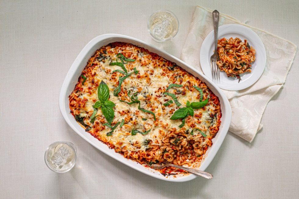 Easy Gluten-Free Baked Fusilli - Mountain High Organics